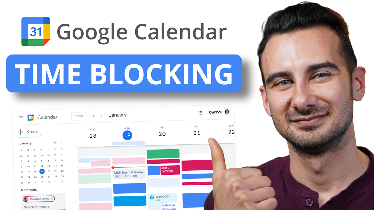 Time Blocking Google Calendar (STOP Wasting Time) – Kevin Stratvert